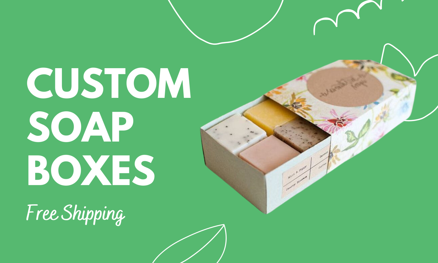 Custom Soap Boxes Packaging, Sustainable Materials
